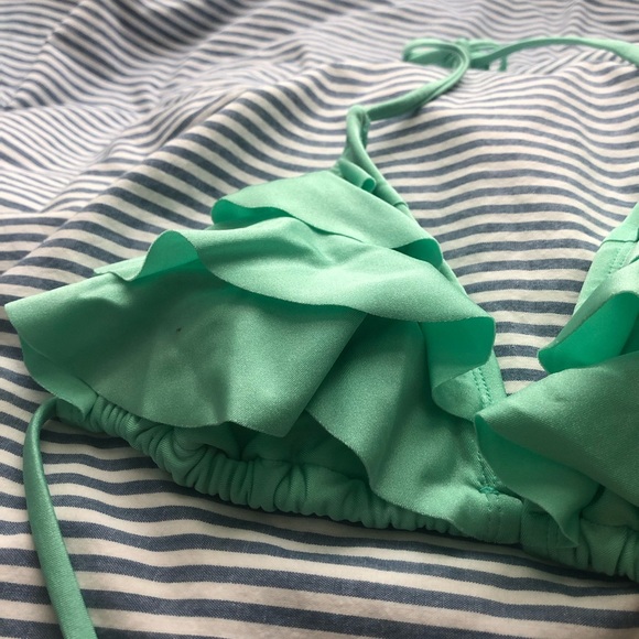 Xhilaration | Swim | Seafoam Green Mermaid Ruffle String Bikini Top ...